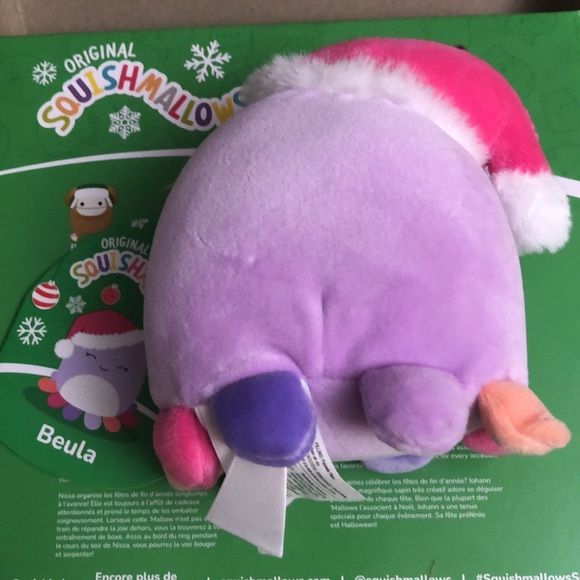 Squishmallows | Toys | Beula The Octopus Christmas Squishmallows 4 New ...